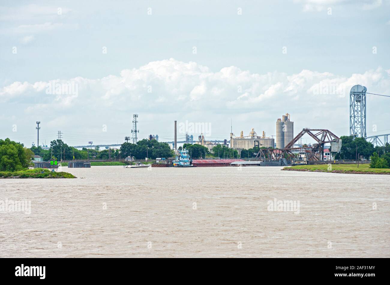 saint claude avenue bridge at industrial canal lock entrance on ...