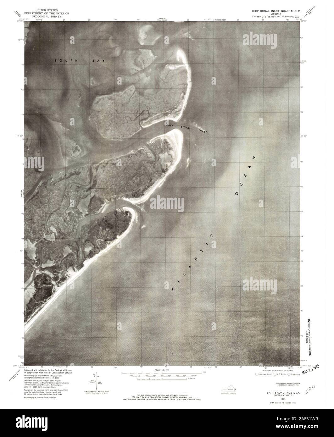VA Ship Shoal Inlet 186683 1977 24000 Stock Photo - Alamy