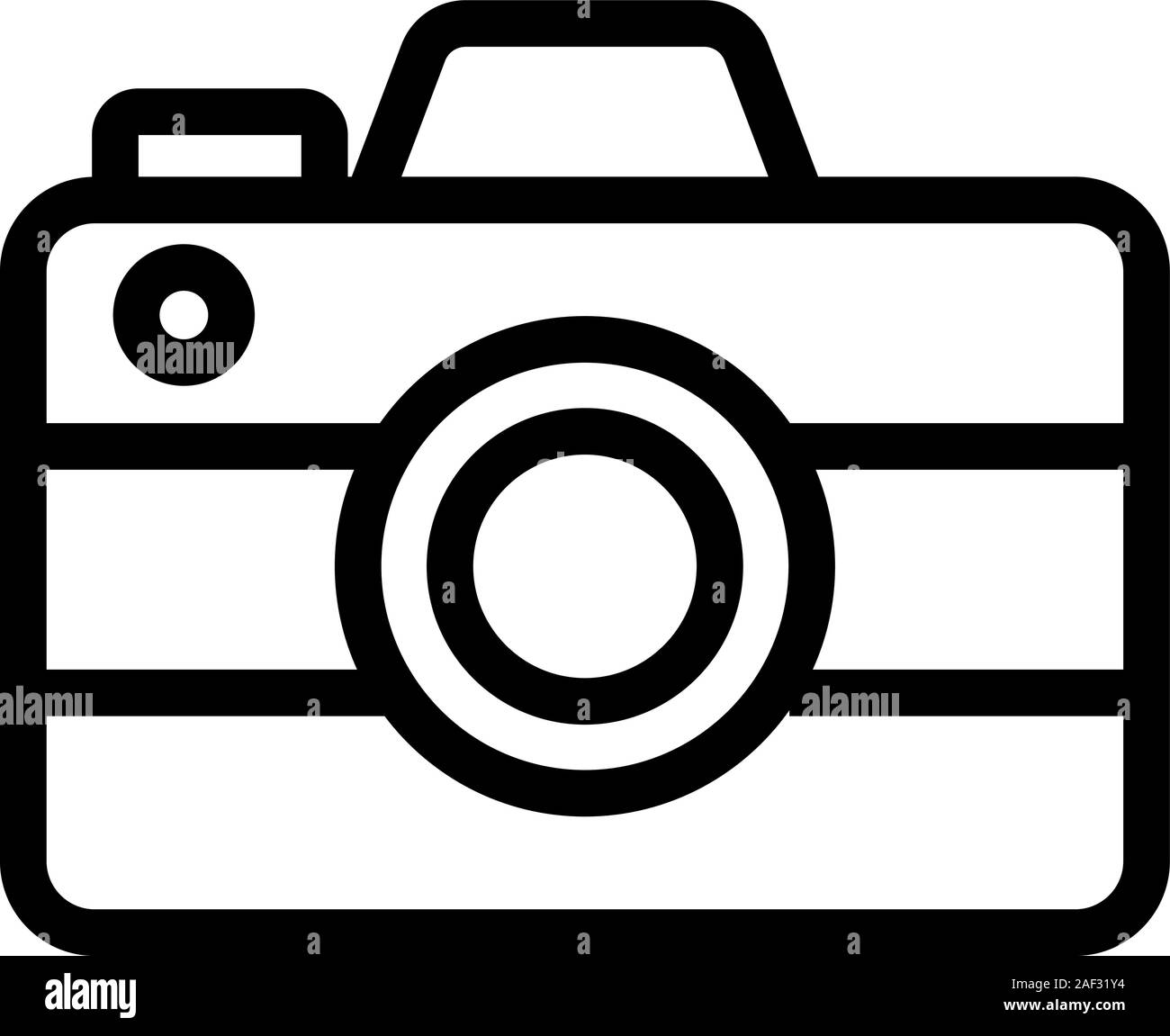 Camera icon black and blue icon Black and White Stock Photos & Images ...