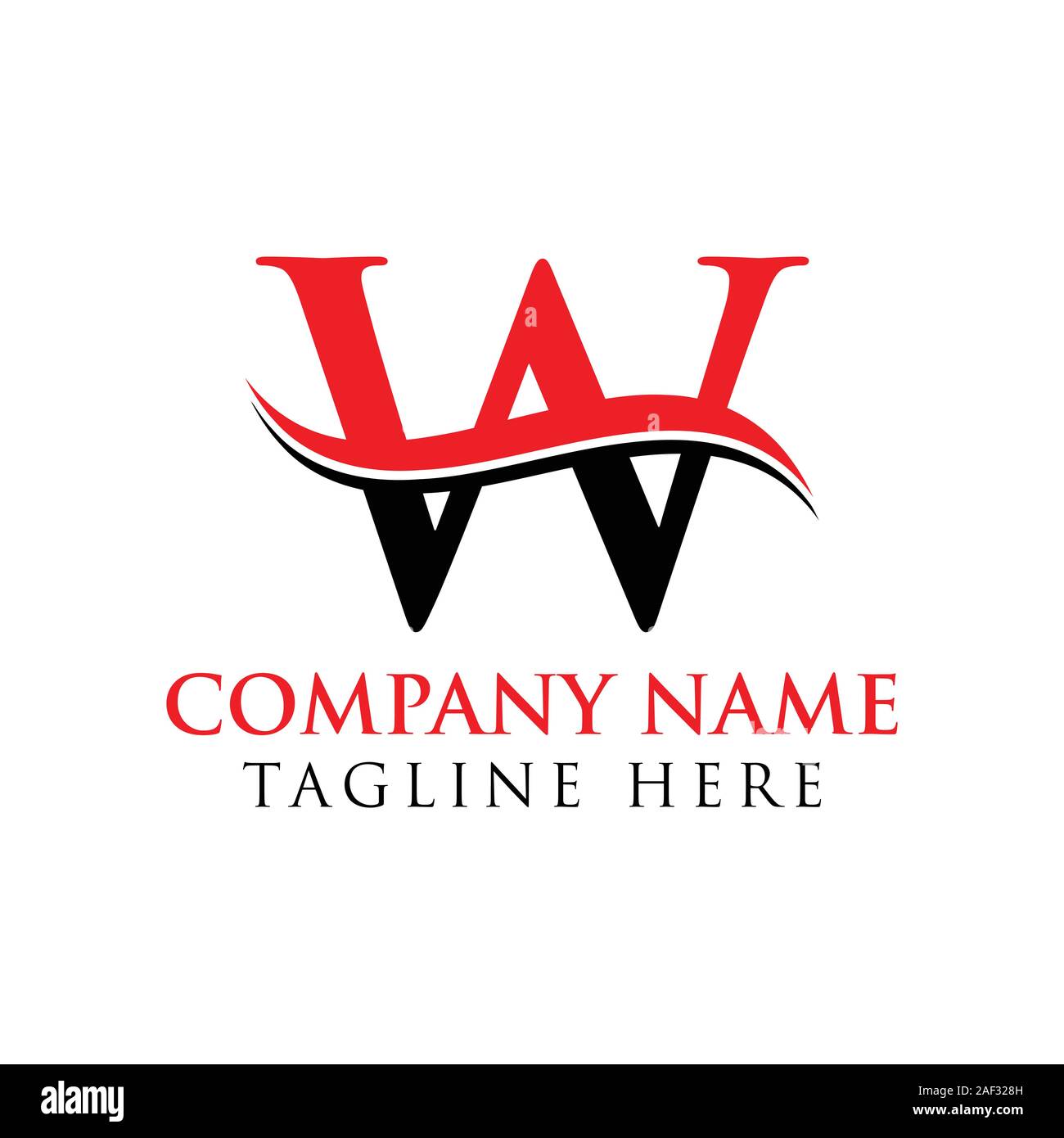 Creative w letter icon abstract logo Cut Out Stock Images & Pictures ...