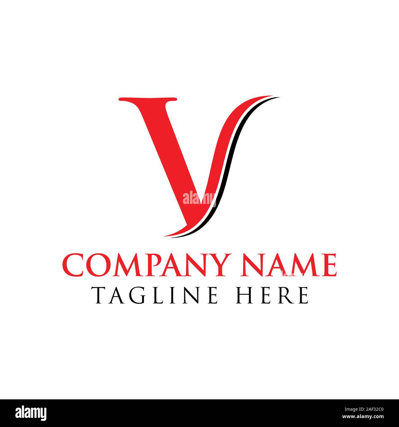 Initial Letter V Logo With Creative Modern Business Typography Vector ...