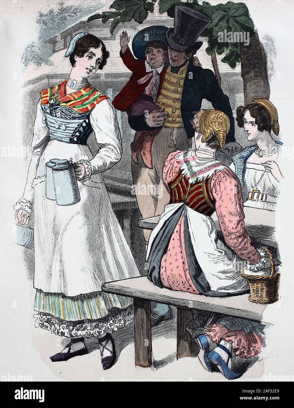 National costume, clothes, history of the costumes, waitress and civil ...