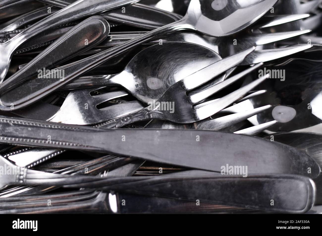 Polishing cutlery hi-res stock photography and images - Alamy