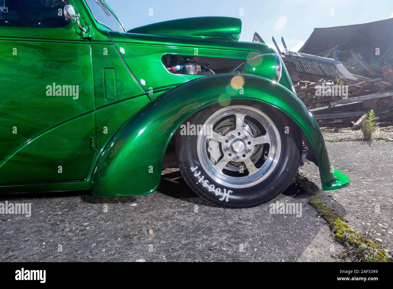 1955 Ford Pop based dragster hot rod Stock Photo - Alamy