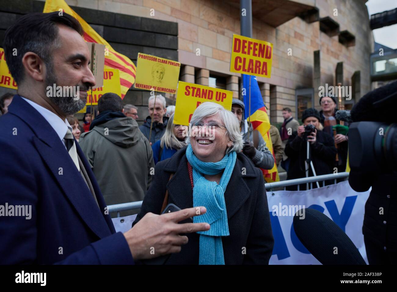 Lawyer Aamer Anwar Outside Edinburgh Sheriff Court High Resolution ...