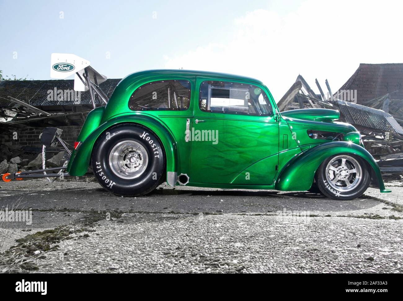 1955 Ford Pop based dragster hot rod Stock Photo - Alamy