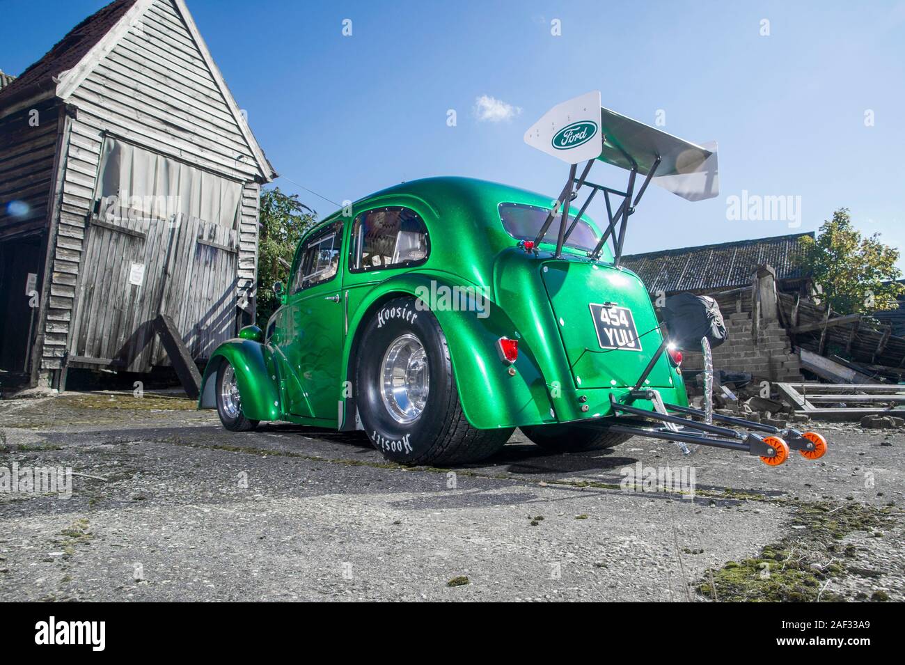 1955 Ford Pop based dragster hot rod Stock Photo - Alamy