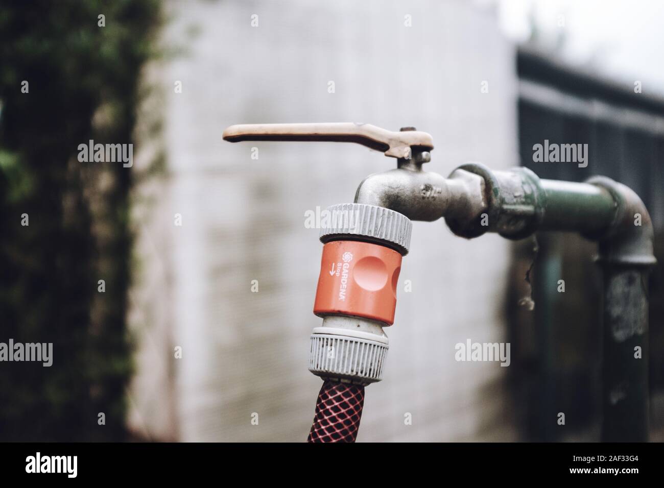 Faucet at garden hi-res stock photography and images - Alamy