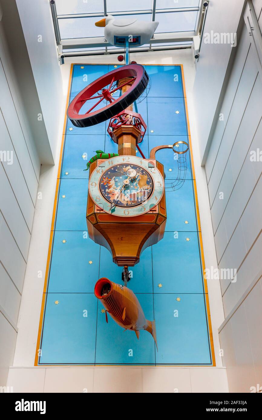 The Wishing Fish Clock designed by Kit Williams as the centrepiece for ...