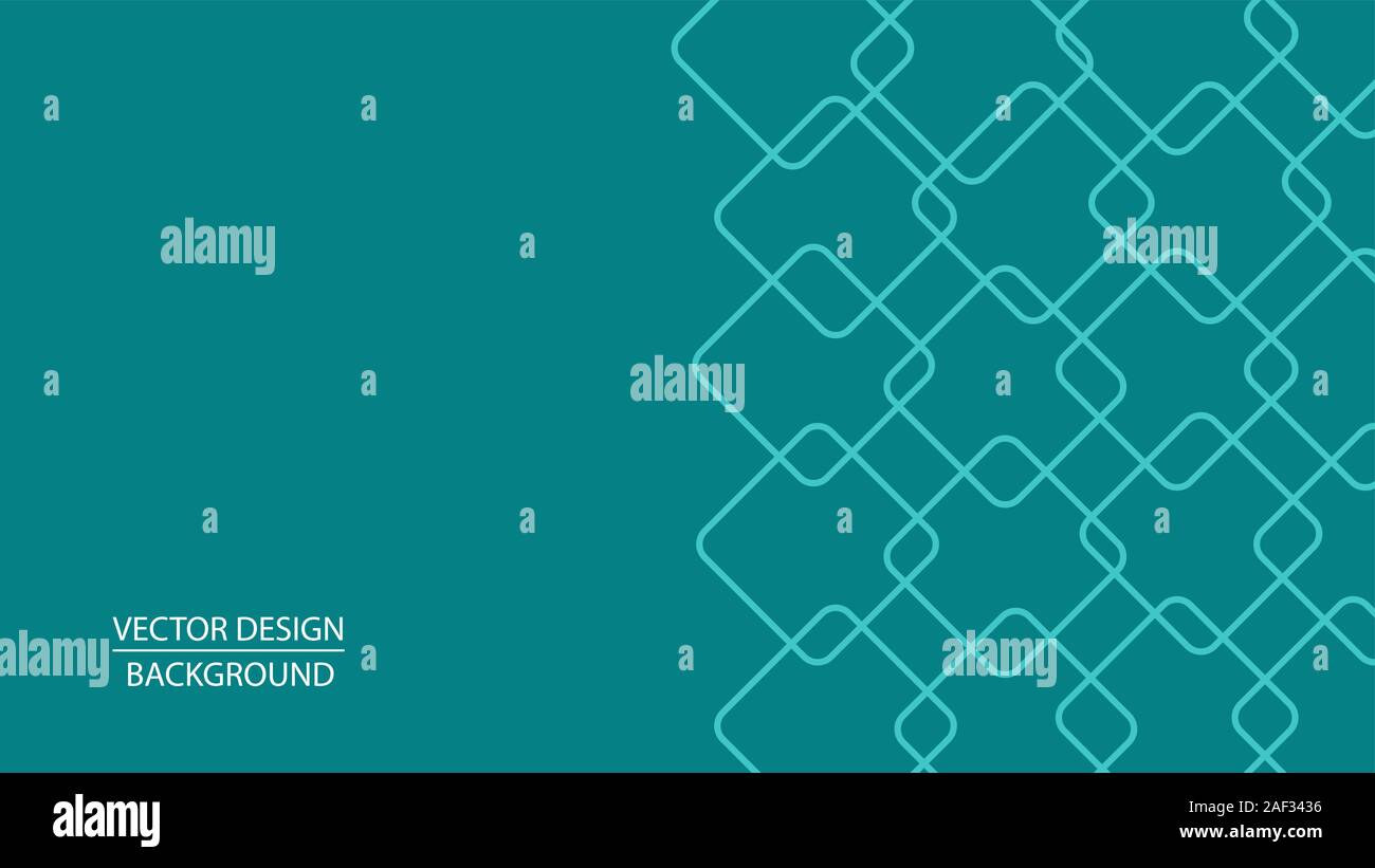 Abstract geometric background with contours of intersecting squares for textiles, packaging ...