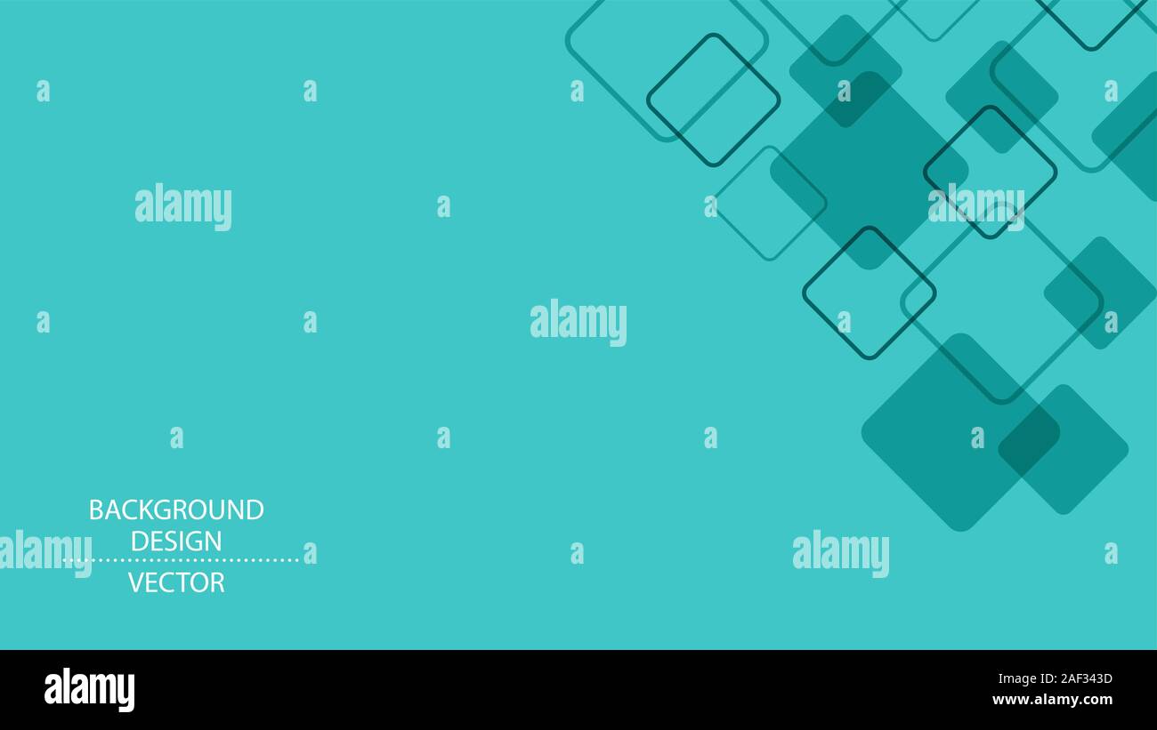 Abstract geometric background with contours and silhouettes of squares ...