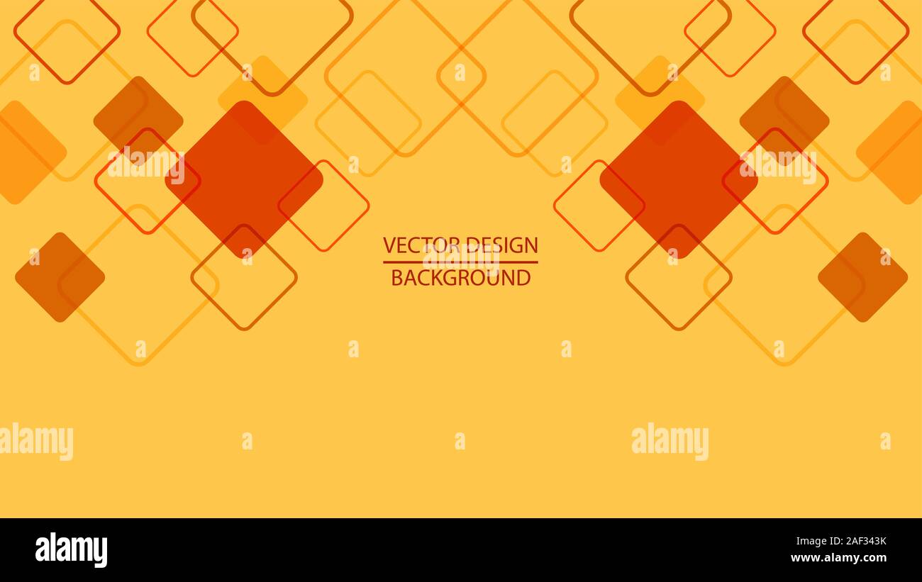 Abstract geometric background with contours and silhouettes of squares ...