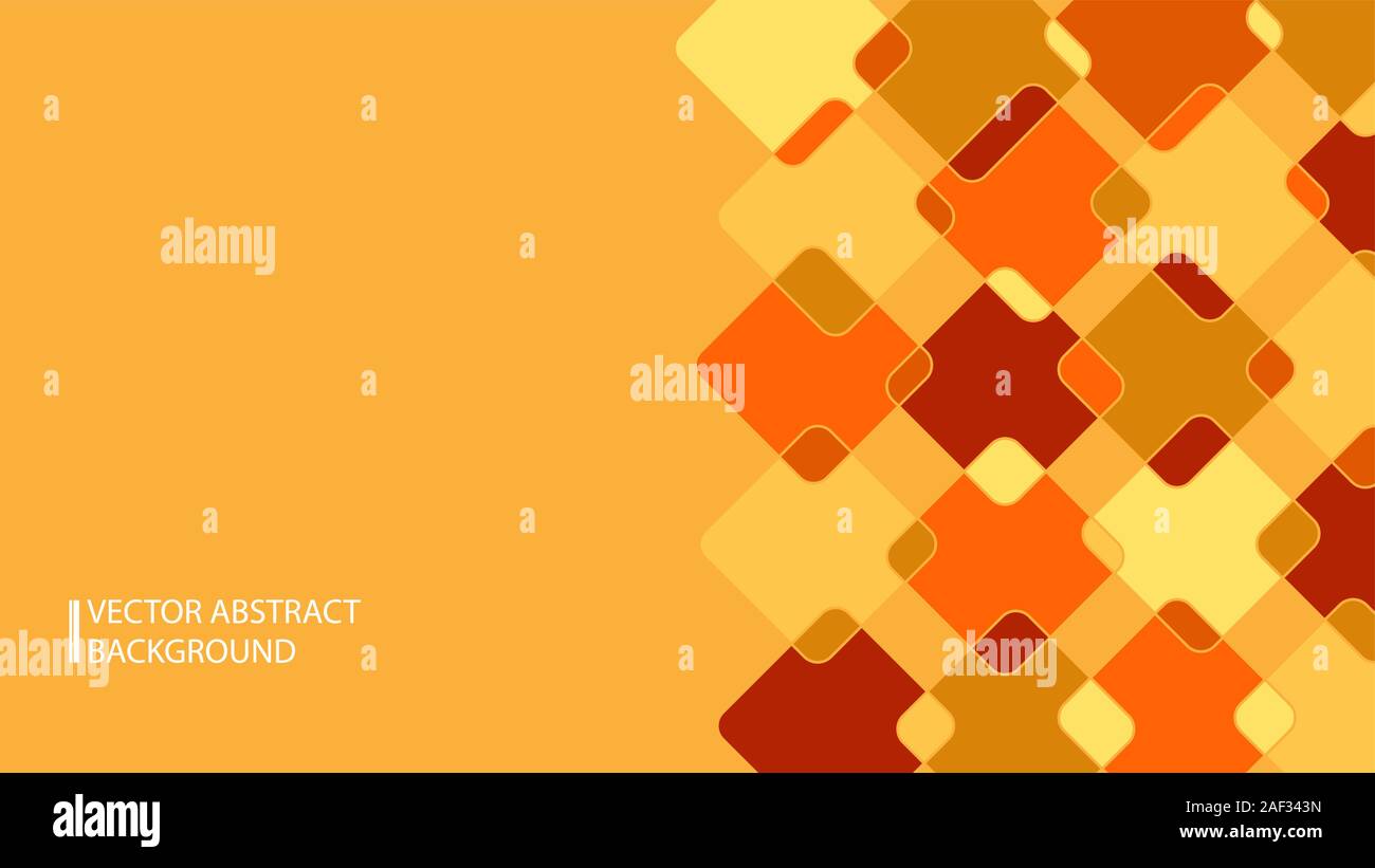 Abstract geometric background with contours and silhouettes of squares ...