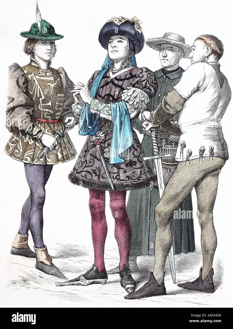 National costume, clothes, history of the costumes, men, Burgundy ...