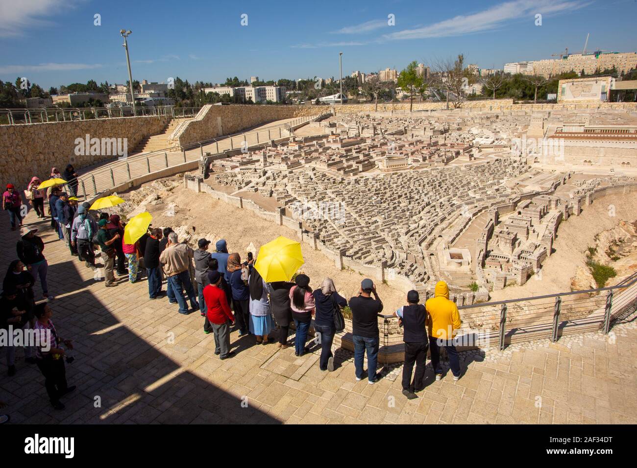 Israel, Jerusalem, Israel Museum. Model of Jerusalem in the late Second ...