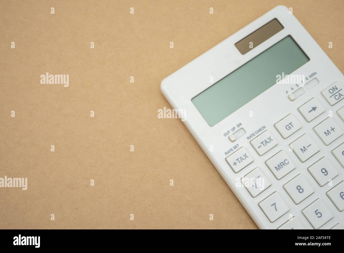 Keypad TAX button For tax calculation. Easy to calculate. on White ...