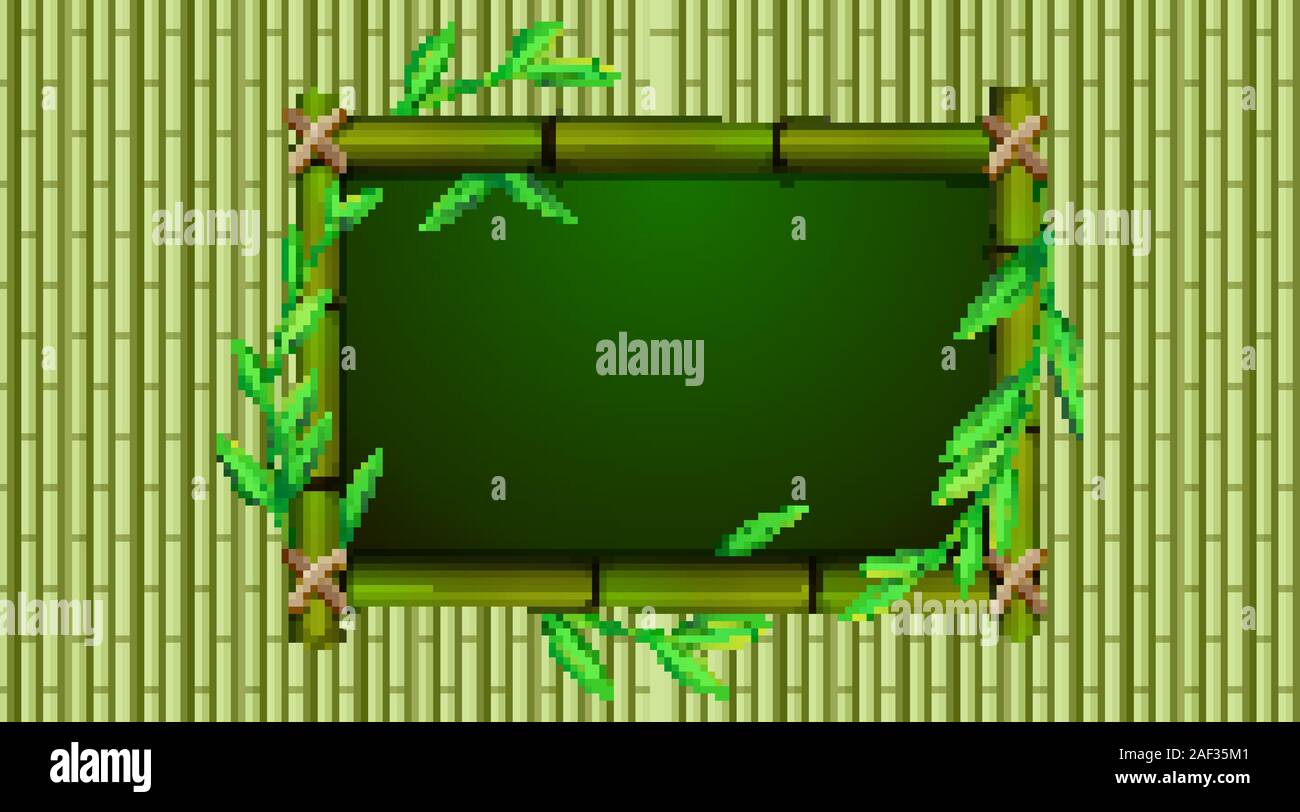 Frame template with green babmoo illustration Stock Vector Image & Art ...