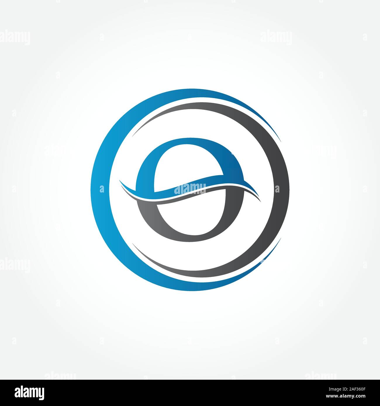 Initial Letter O Logo With Creative Modern Business Typography Vector ...