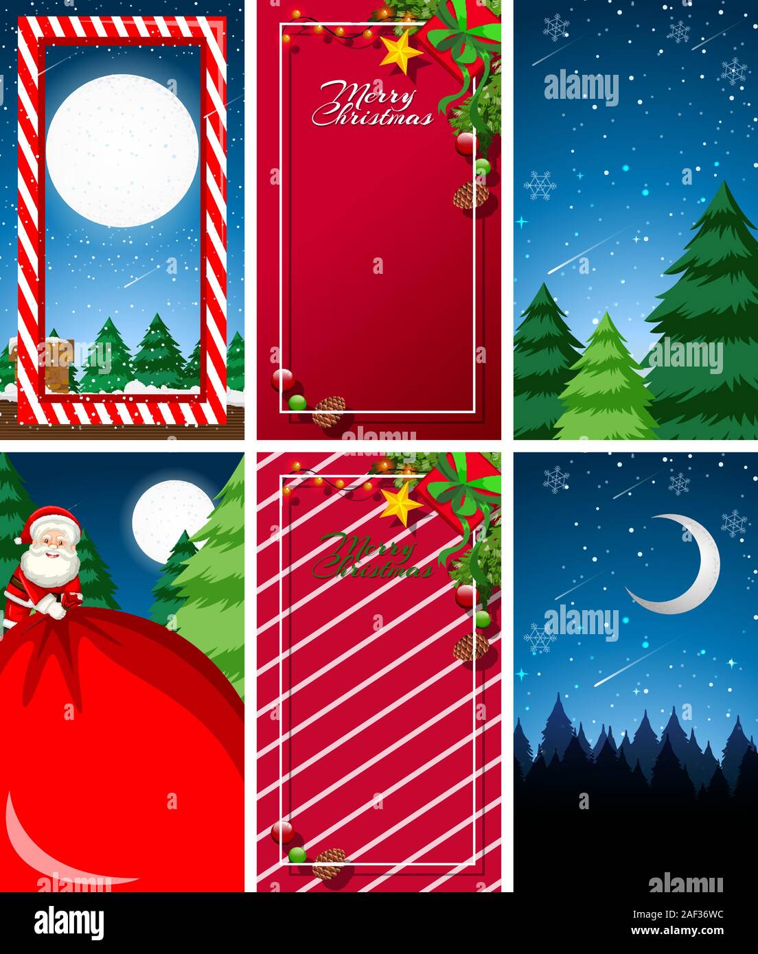 Background templates with christmas theme illustration Stock Vector ...