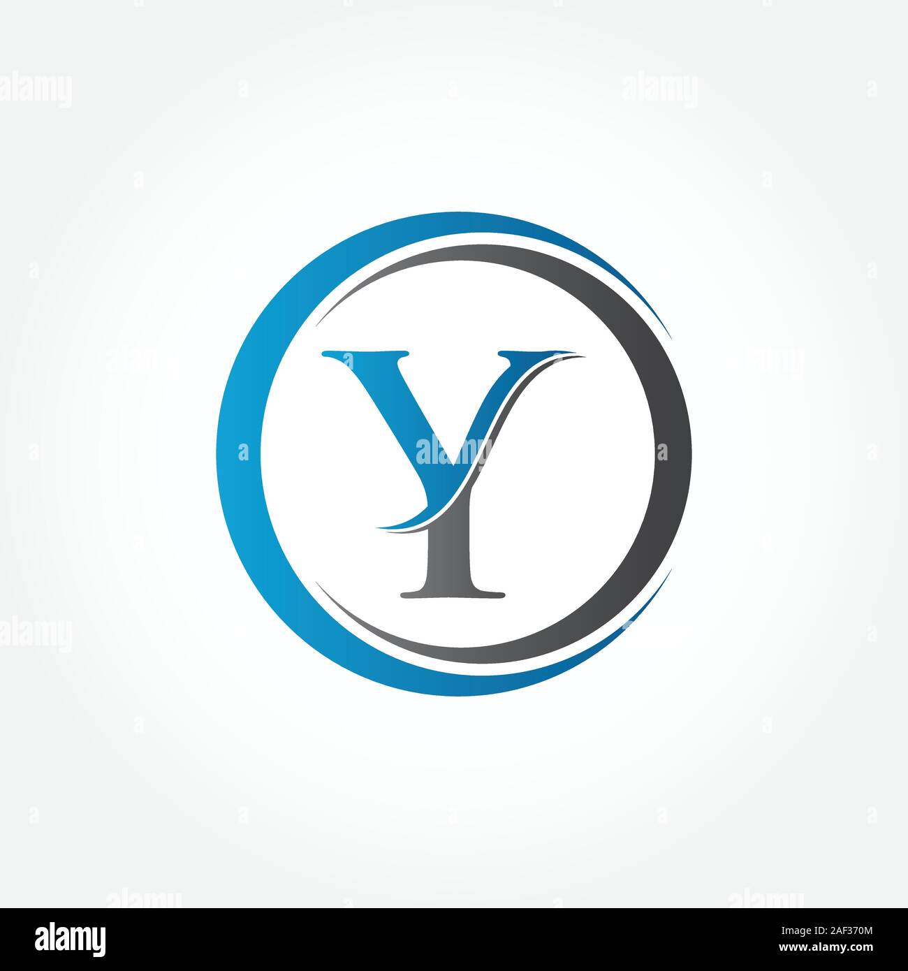 Initial Letter Y Logo With Creative Modern Business Typography Vector ...