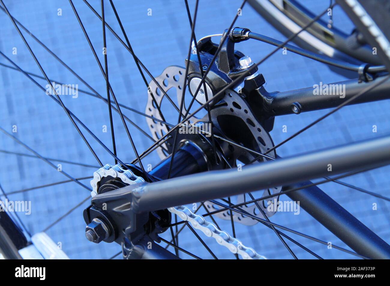 The Rear Wheel Hub and Brake of a Racing Bicycle Stock Photo - Alamy