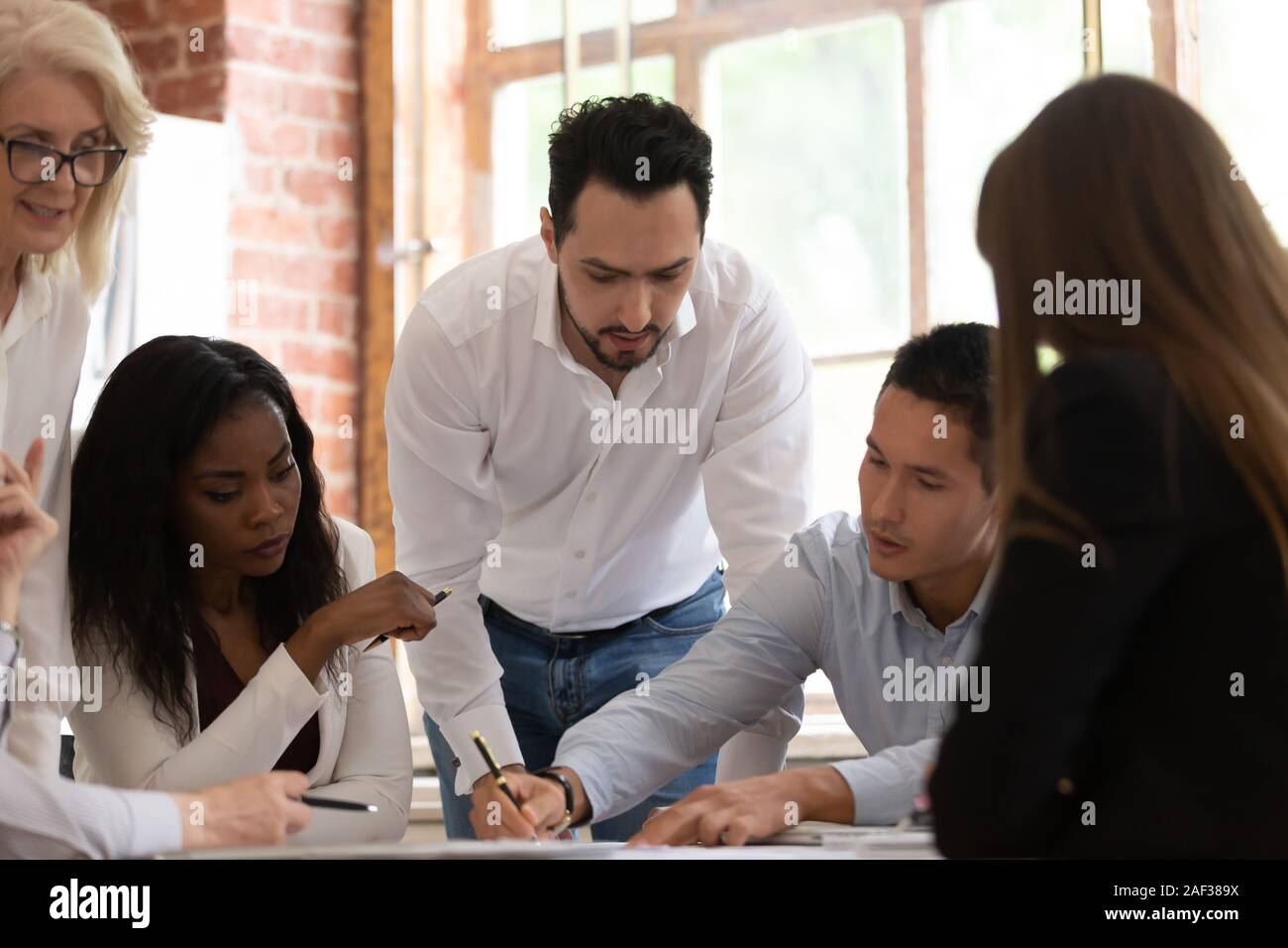 Explaining project details hi-res stock photography and images - Alamy