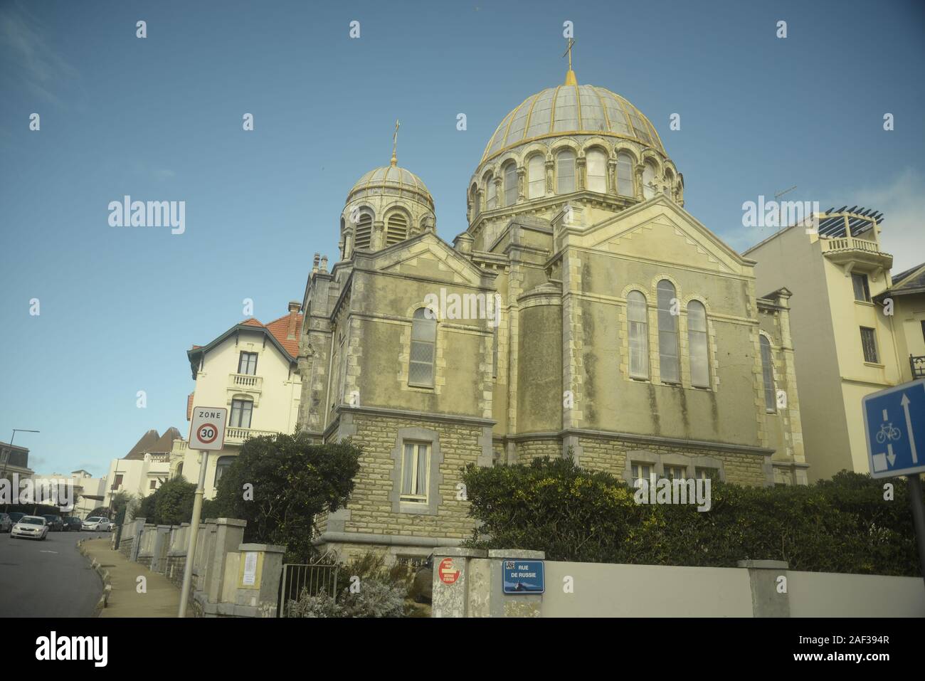 France: Russian church in the Basque country, pasakdek Stock Photo - Alamy