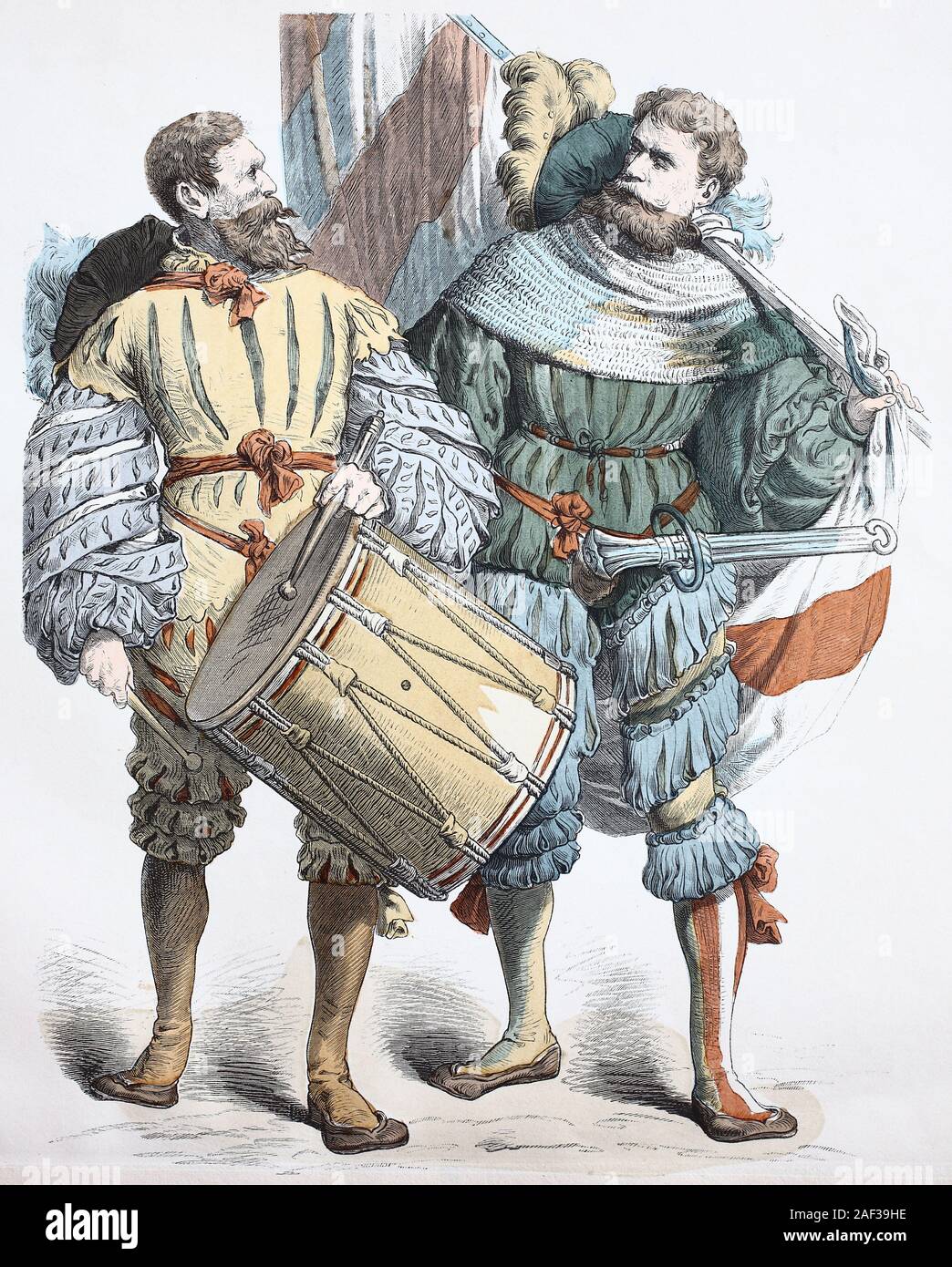 National costume, clothes, history of the costumes, drummers and ...