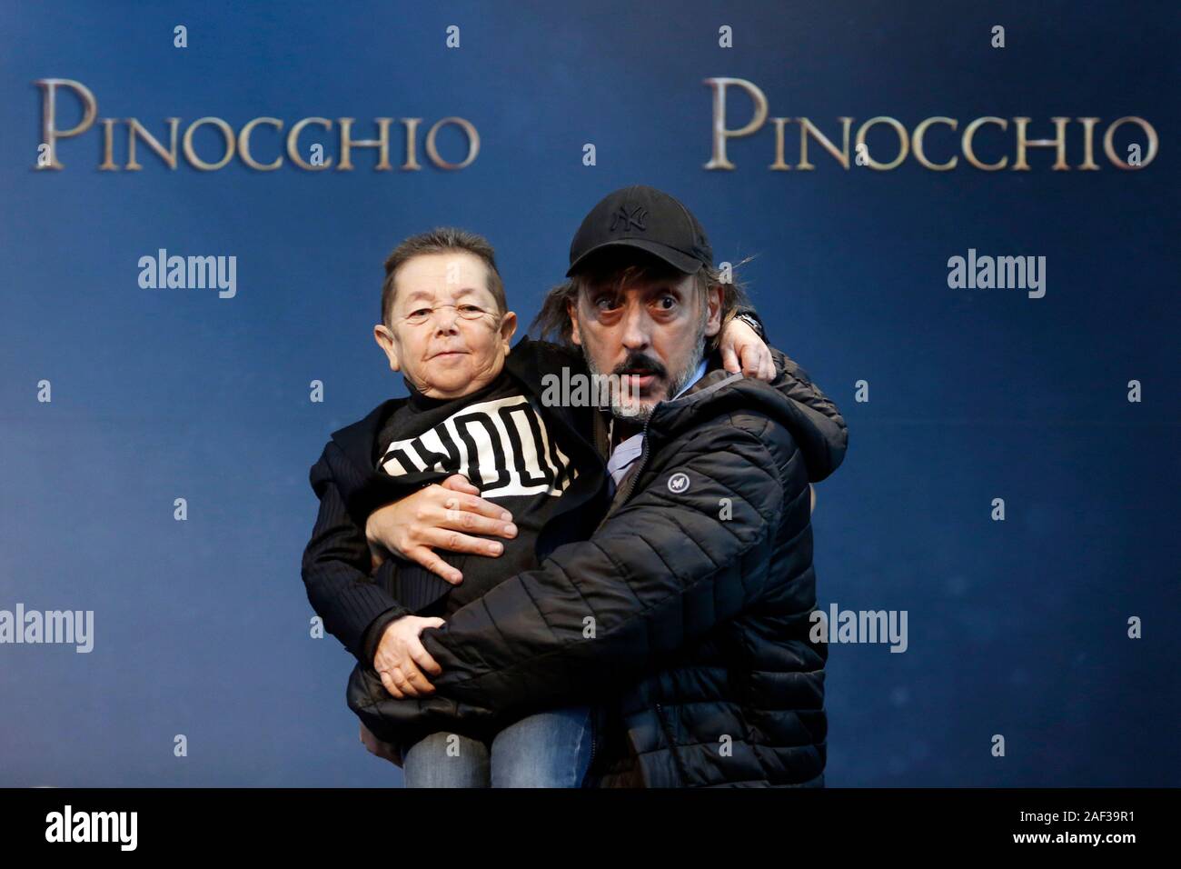Rome, Italy. 12th Dec, 2019. Massimo Ceccherini as 'the fox' and Davide ...
