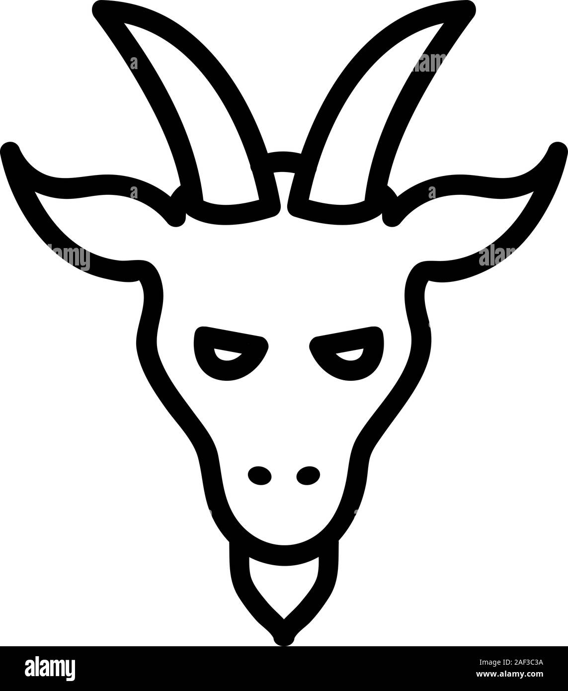 Ritual mask icon vector. Isolated contour symbol illustration Stock ...