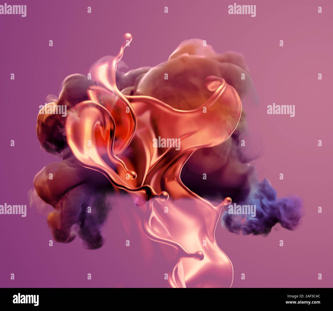 Colorful smoke.3d rendering 3d illustration Stock Photo - Alamy