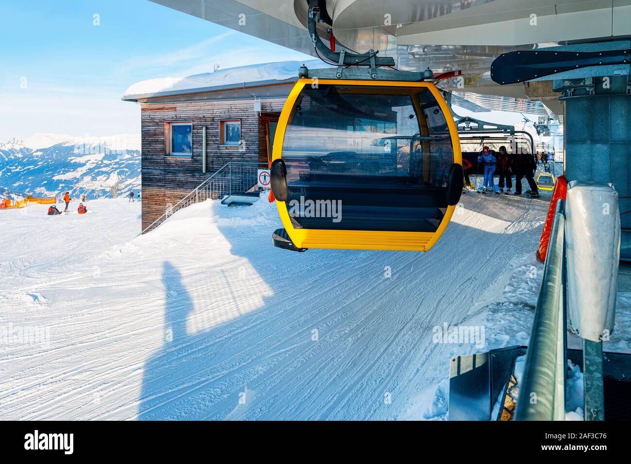 Cable car at Penken ski resort at Tyrol at Austria Stock Photo - Alamy