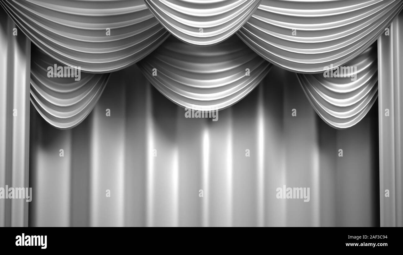 Beautiful, abstract background with curtain fabric, drape, pedestal ...