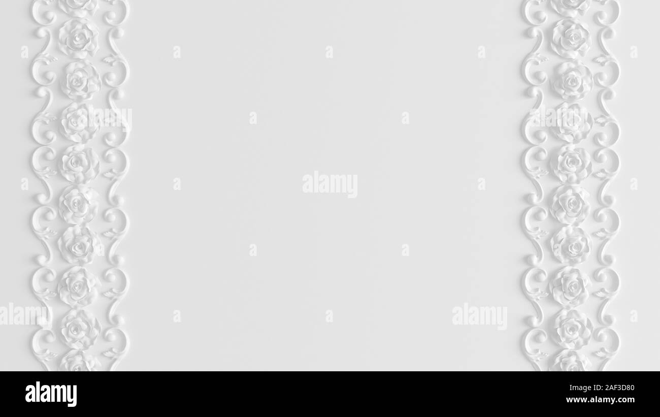 Decoration element, wall concept stucco, interior architecture pattern ...