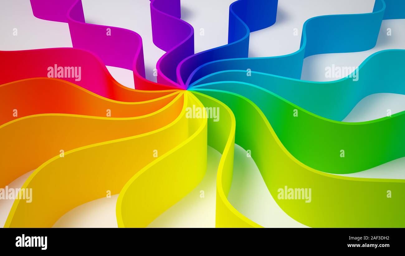 Rainbow background. 3d illustration 3d rendering Stock Photo - Alamy