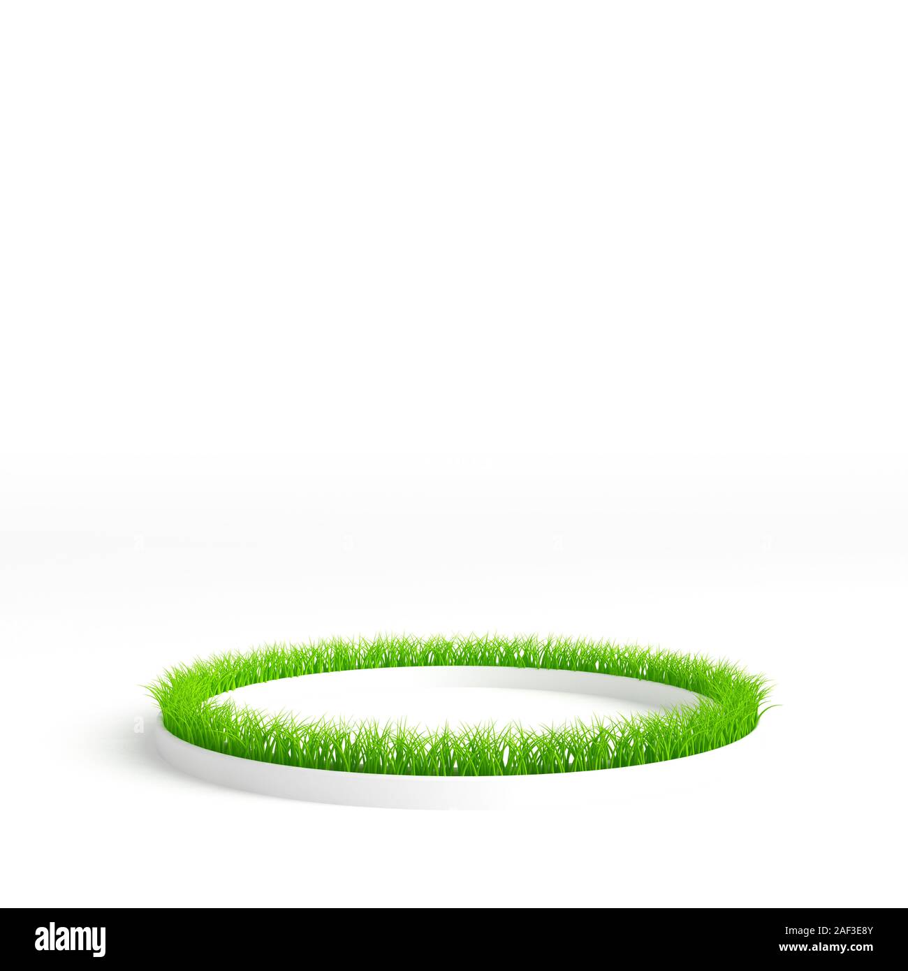 Interior grass ring. 3d rendering, 3d illustration Stock Photo - Alamy