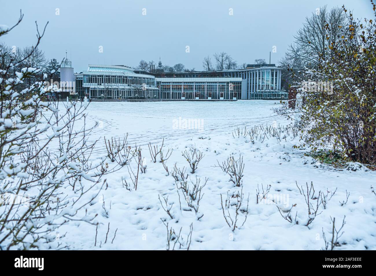 Snowy Rosengarten in Coburg, Bavaria, Germany Stock Photo - Alamy
