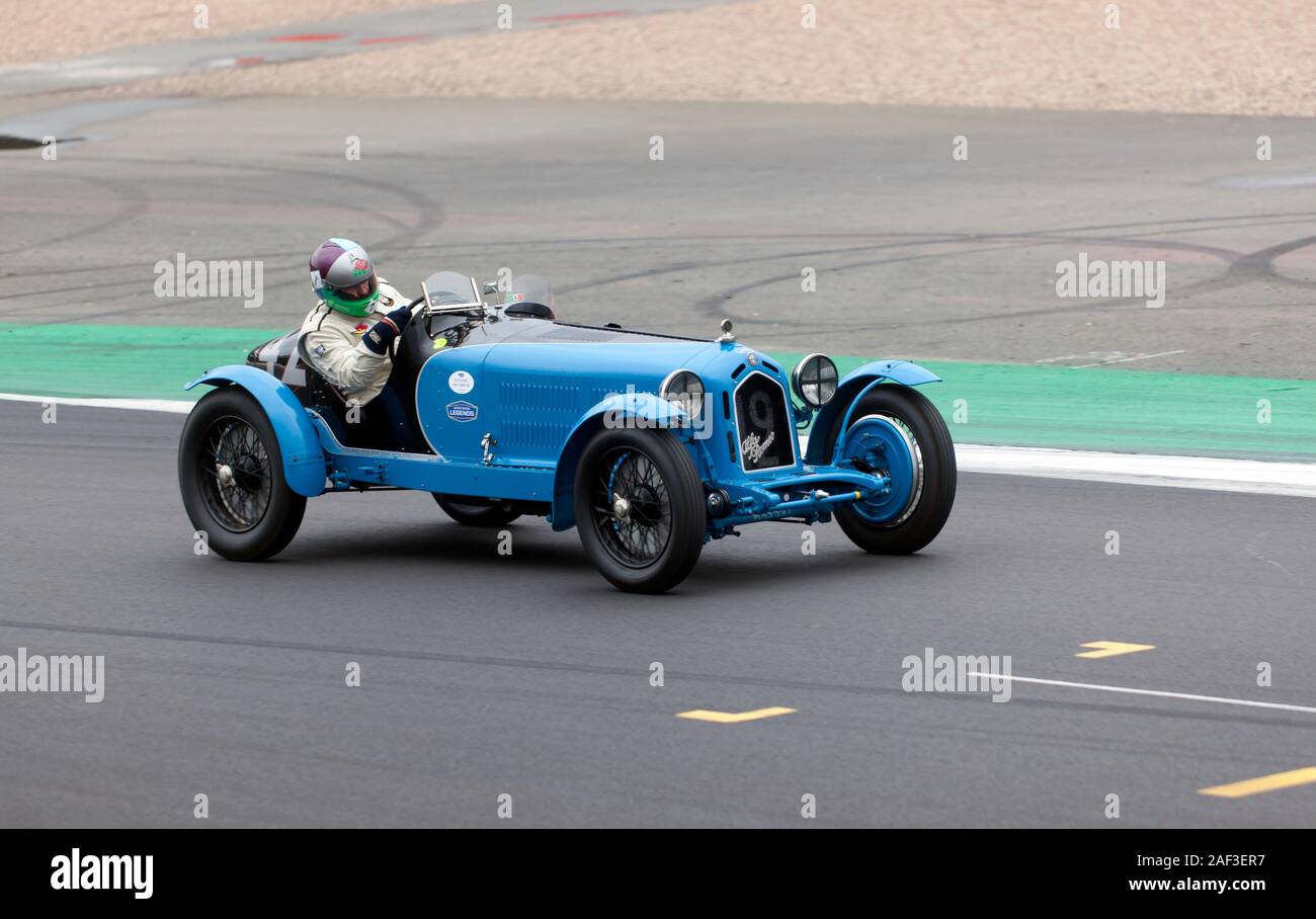 David Cooke, driving a 1934, Alfa Romeo 8C Monza, during the Bentley ...