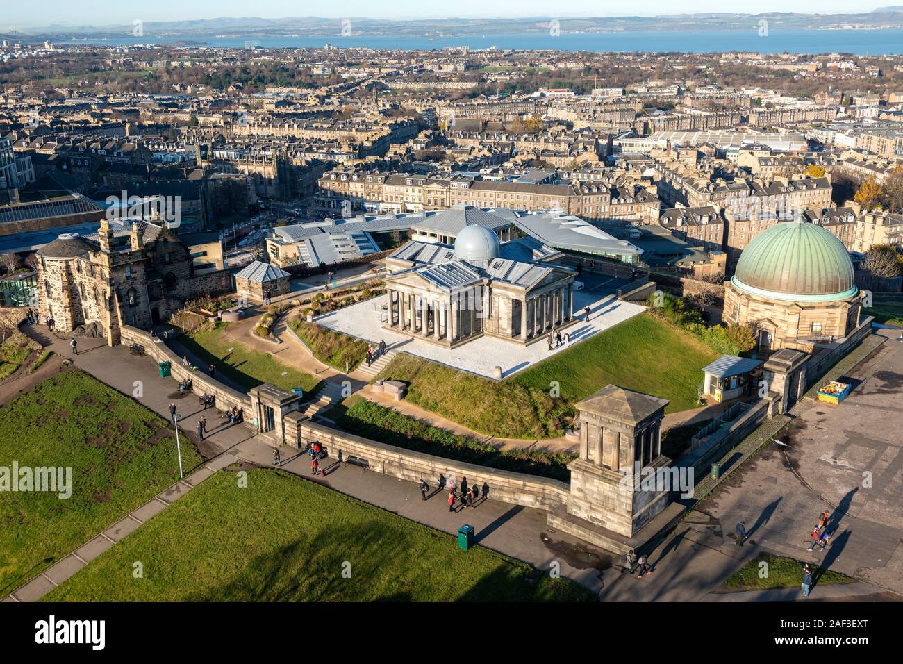 Aerial view of restored City Observatory, now the Collective Arts ...