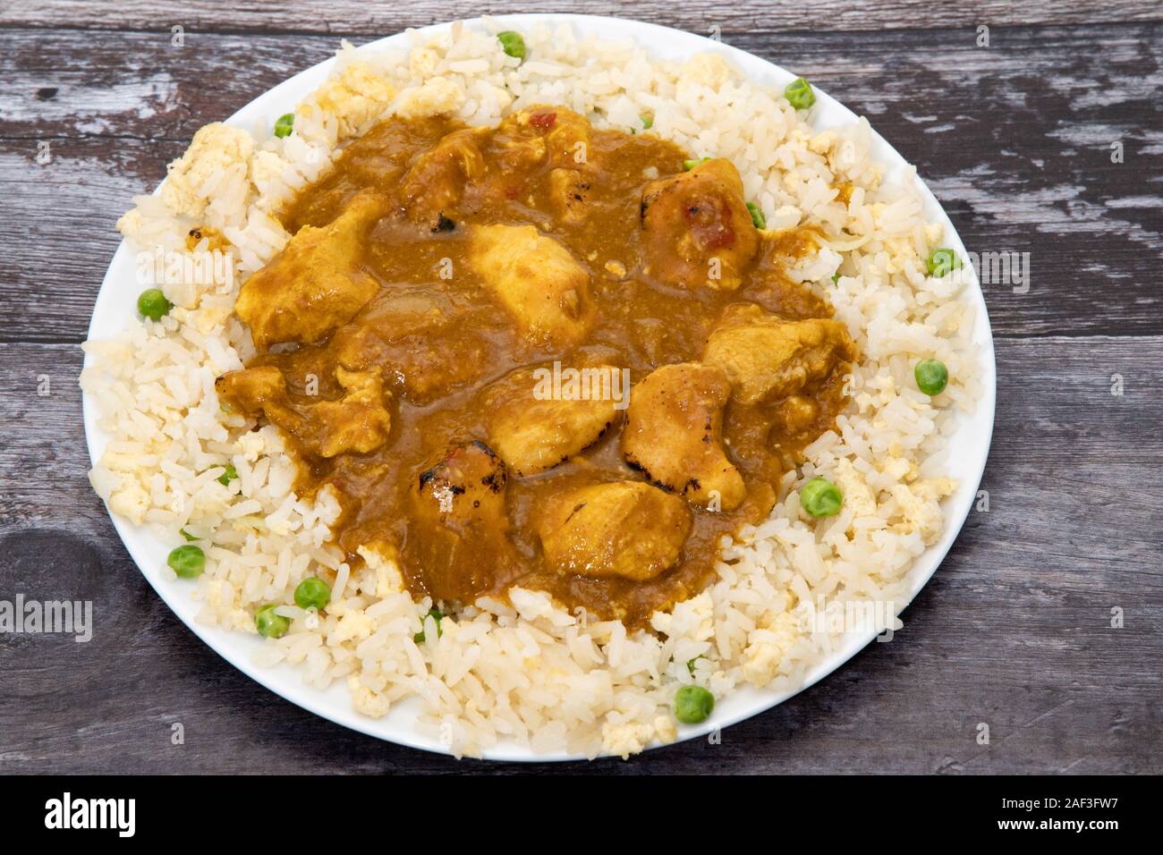 High angle shot plate chicken hi-res stock photography and images - Alamy