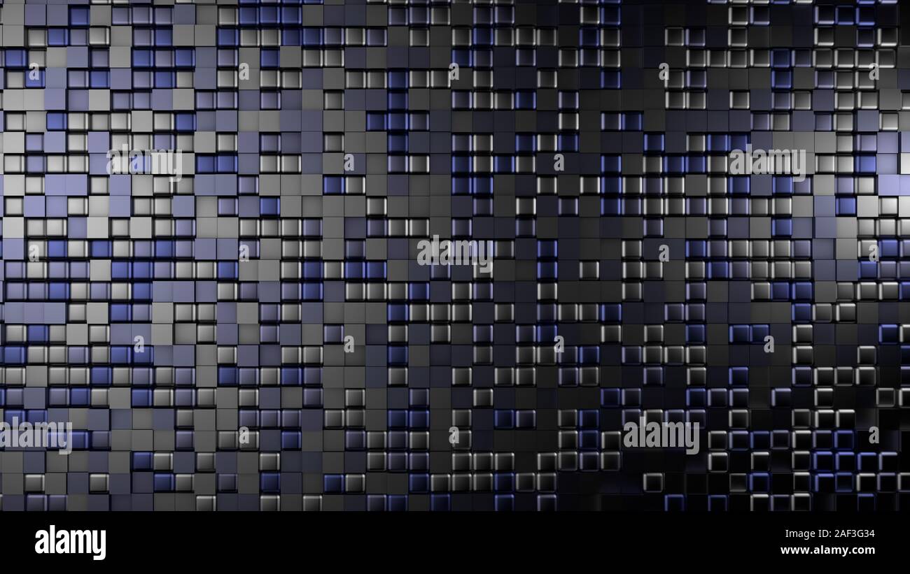 black metal background with hexagons.3d rendering, 3d illustration ...