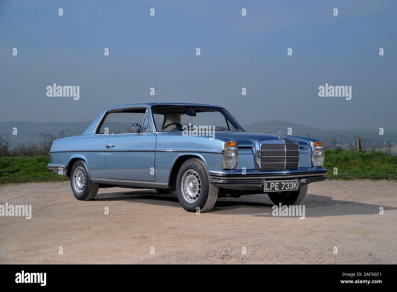 1972 Mercedes 250CE W114 shape classic German luxury coupe Stock Photo ...
