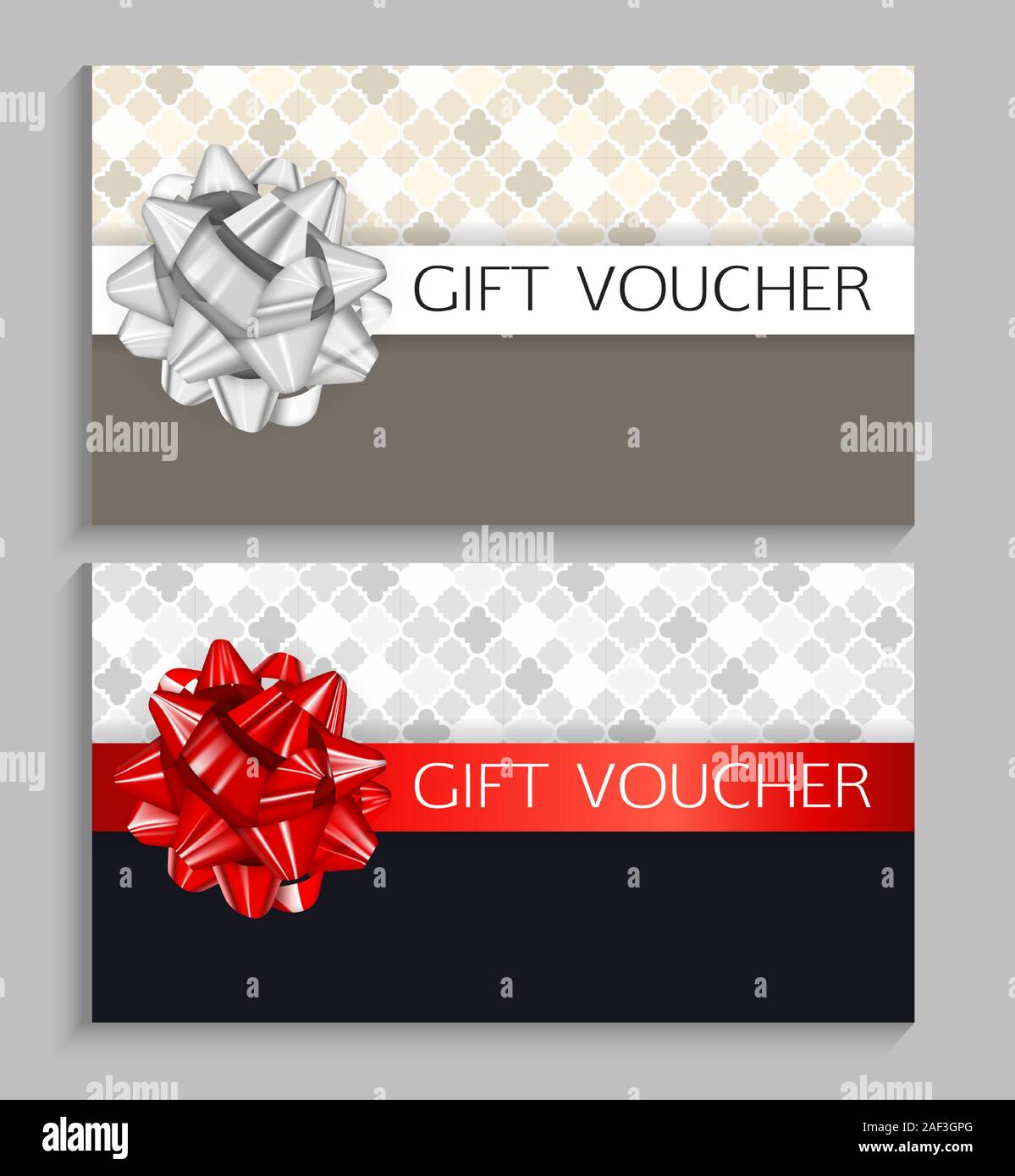 Abstract Gift Voucher Template Vector Illustration Stock Vector Image ...