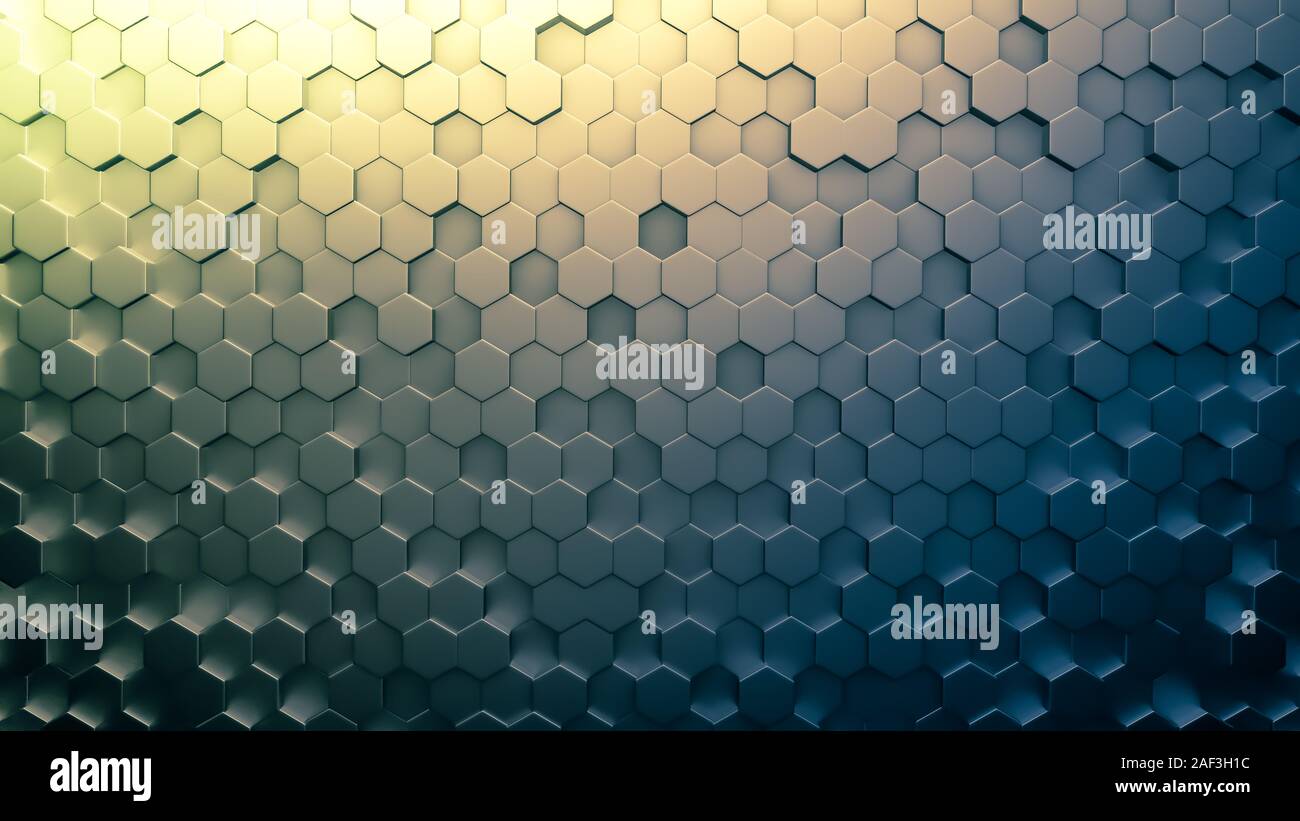 black metal background with hexagons. 3d rendering, 3d illustration ...