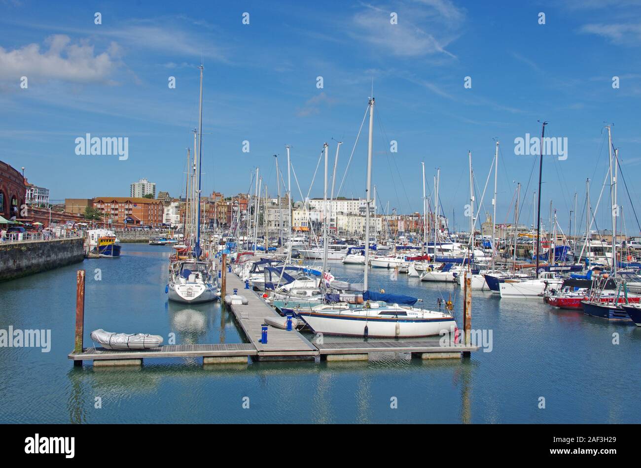 Ramsgate Kent Royal Harbour Marina Yachts Kent Stock Photo - Alamy