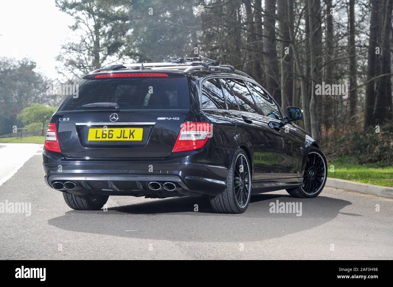 2008 Mercedes AMG C63 estate - fast W204 shape C Class Stock Photo - Alamy