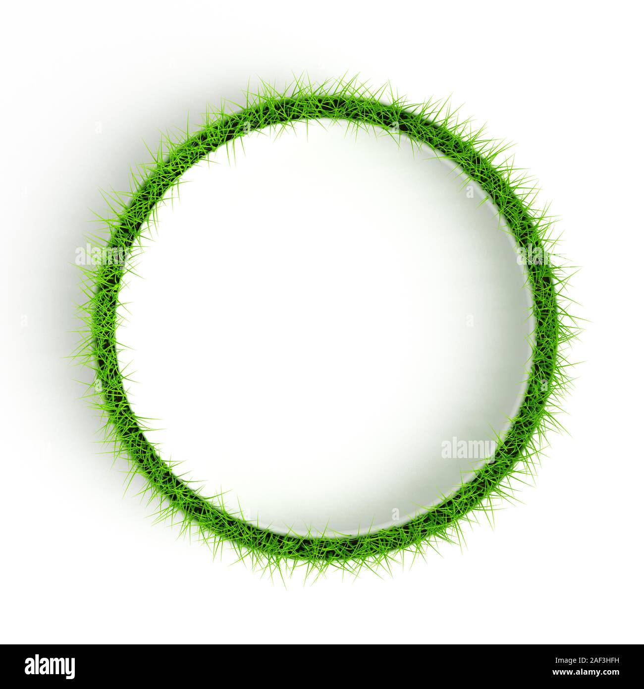 Interior grass ring. 3d rendering, 3d illustration Stock Photo - Alamy