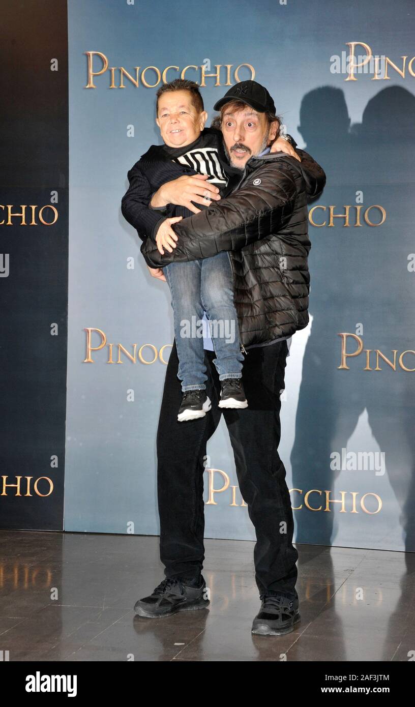 Roma, Italy. 12th Dec, 2019. Roma, Photocall del film Pinocchio ...