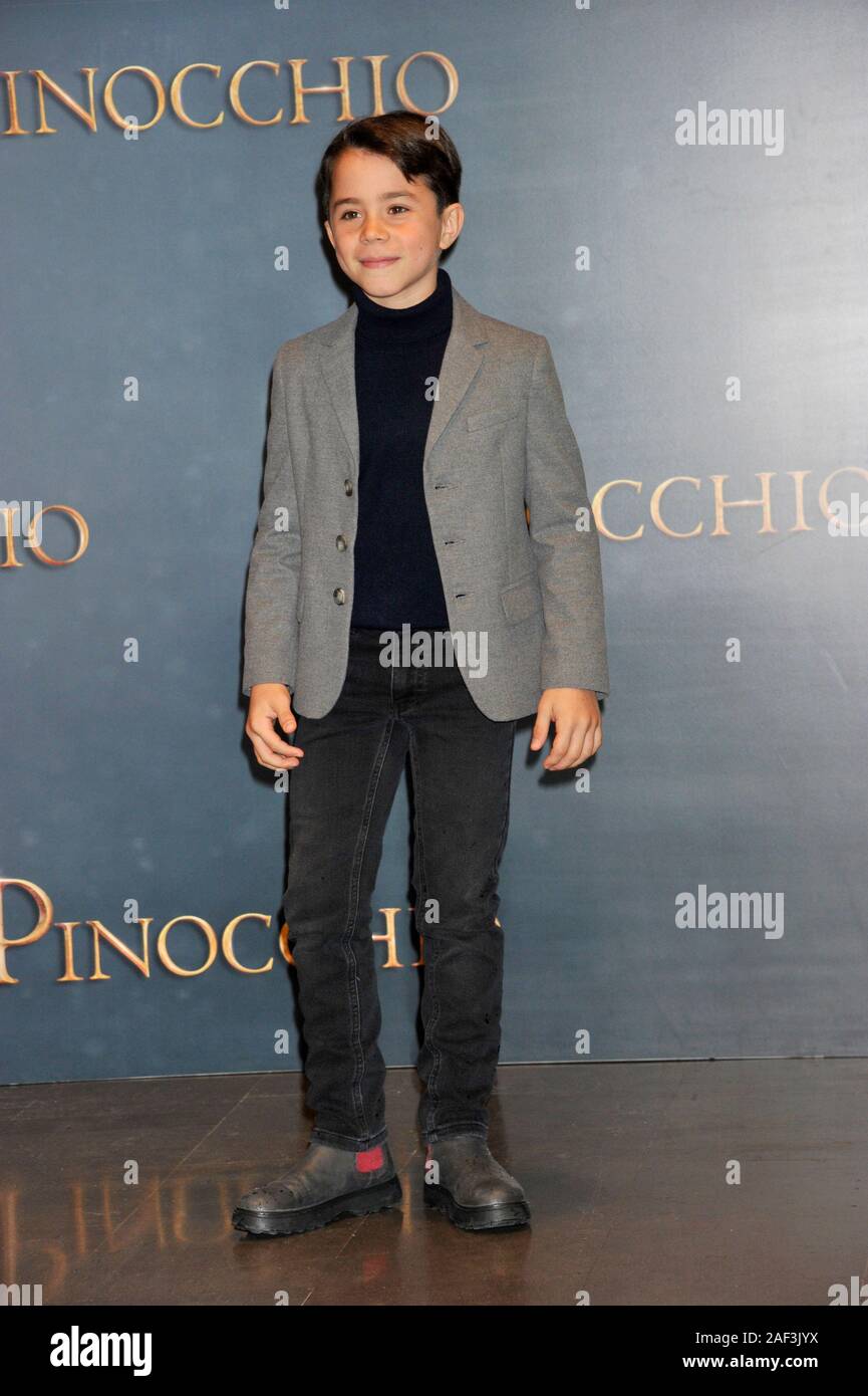 Roma, Italy. 12th Dec, 2019. Roma, Photocall del film Pinocchio ...