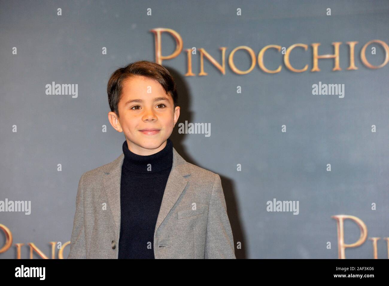 Roma, Italy. 12th Dec, 2019. Roma, Photocall del film Pinocchio ...